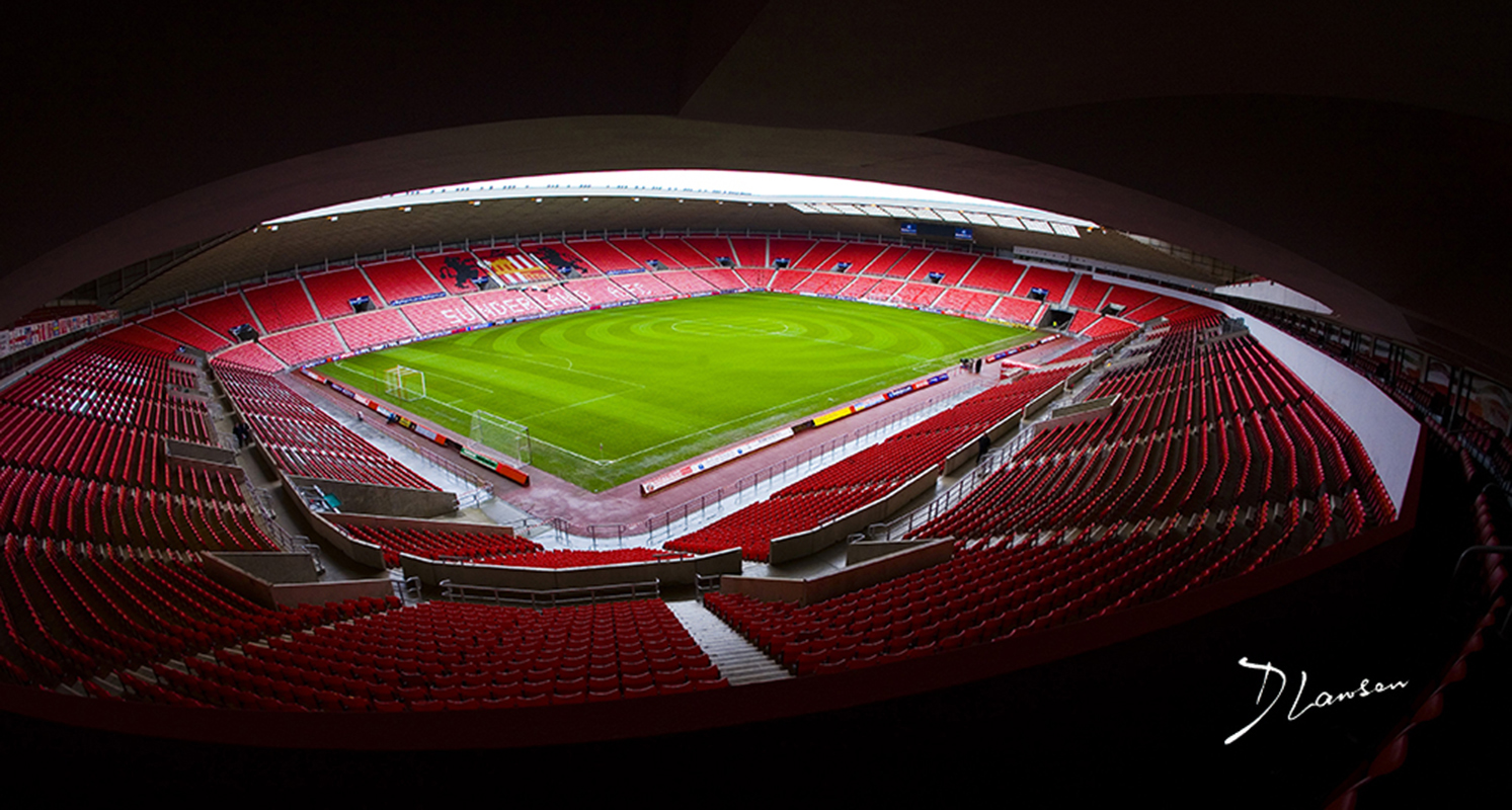 SAFC OFFICIAL STADIUM OF LIGHT FISH EYE SHOT - TAKEN WITH A HASSELBALD ...