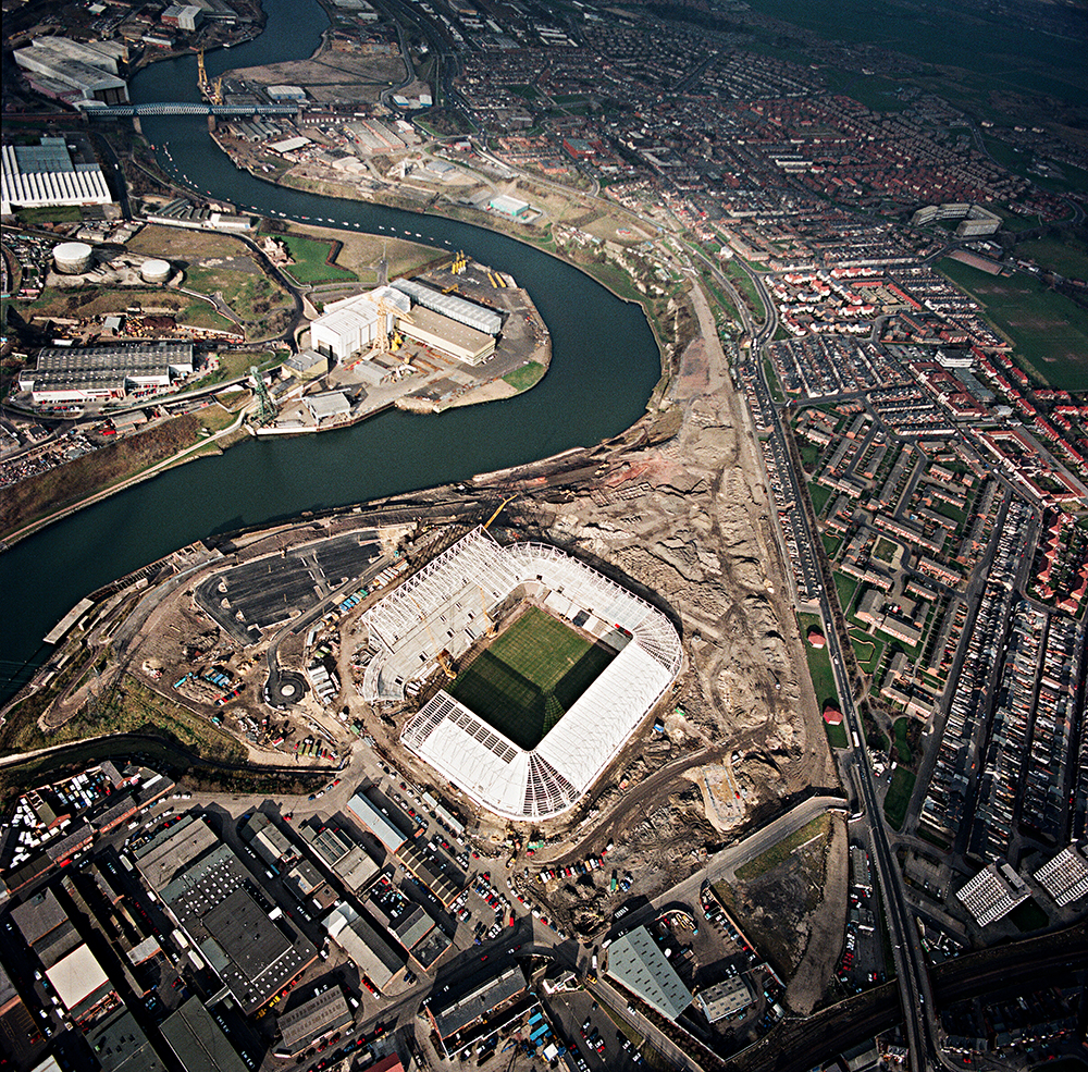 THE WEAR RIVER - AERIAL PHOTOGRAPHY "THE STADIUM OF LIGHT" SAFC - David ...